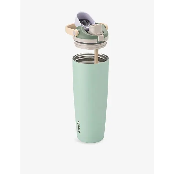 OWALA Freesip Sway Stainless-steel Water Bottle 30oz - Eucalyptus
