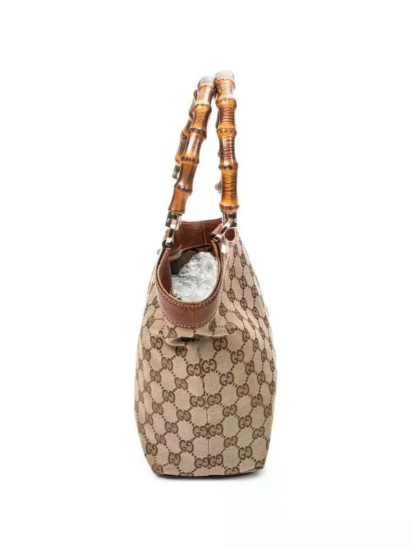 Gucci Small Bamboo Monogram-pattern Tote Bag