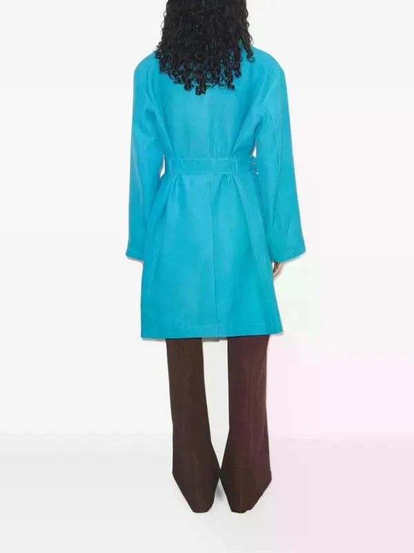 Tory Burch Waxed Canvas Trench - Blue