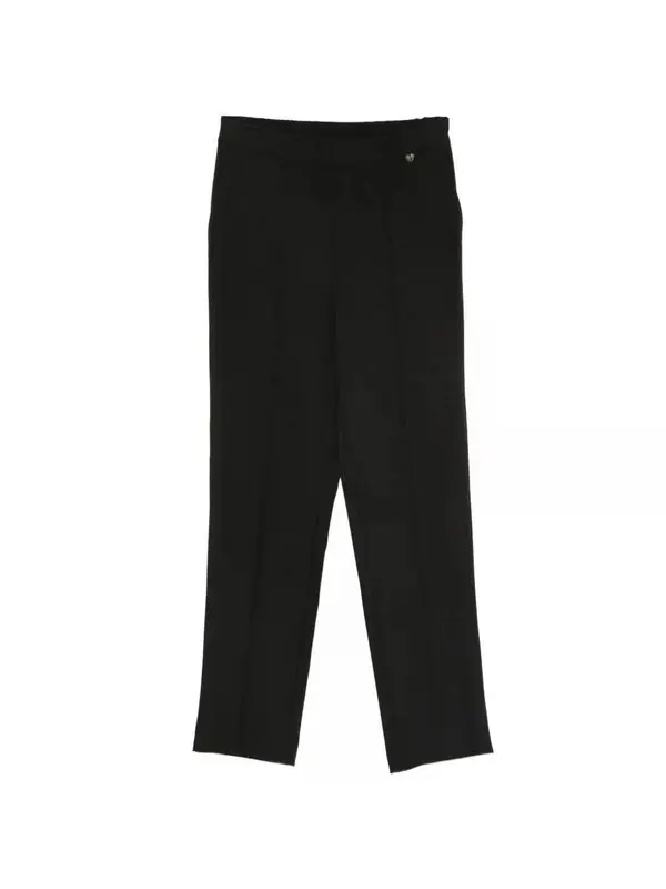 MY TWIN Pressed-crease Bootcut Trousers - Black