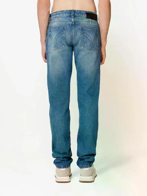 AMI Paris Tapered-leg Jeans - Blue