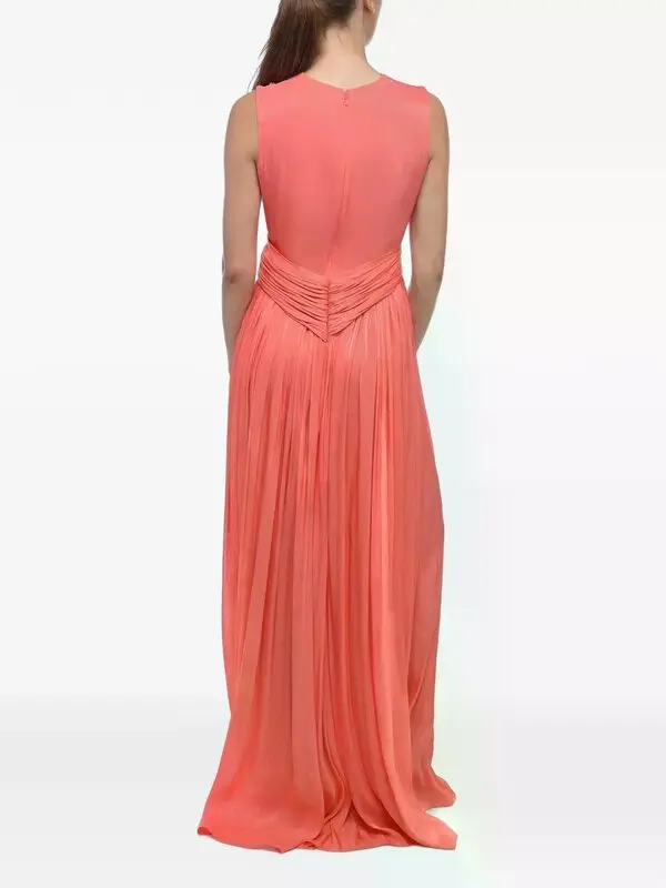 Costarellos Draped Cut-out Maxi Dress