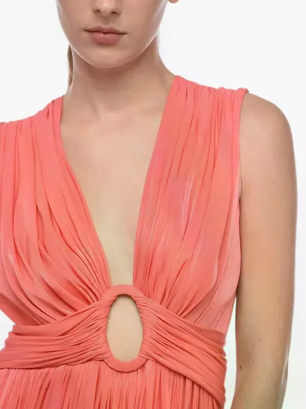 Costarellos Draped Cut-out Maxi Dress