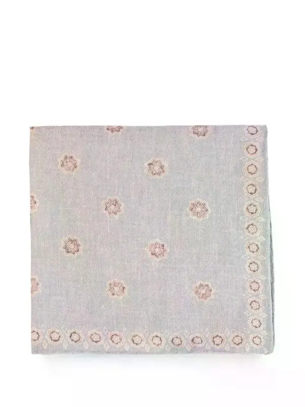 Eleventy Floral-pattern Pocket Square