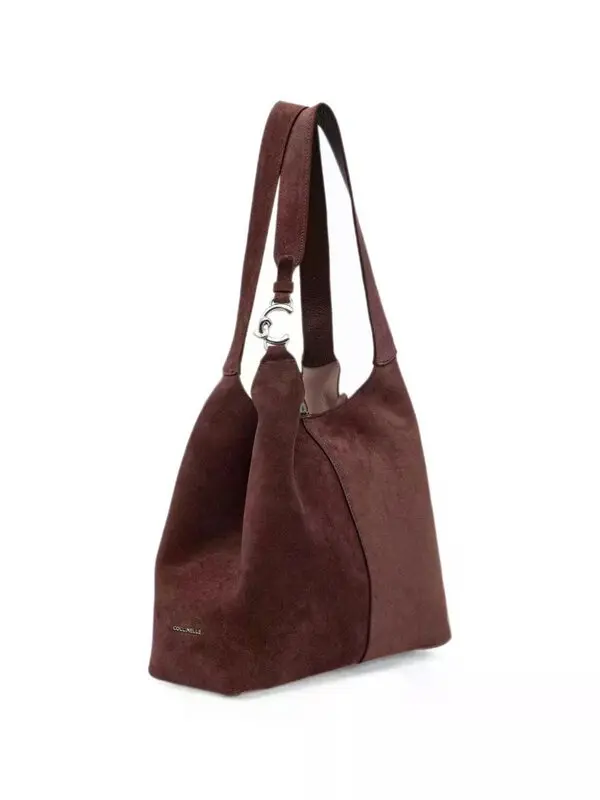 COCCINELLE Suede Logo-plaque Tote Bag - Red