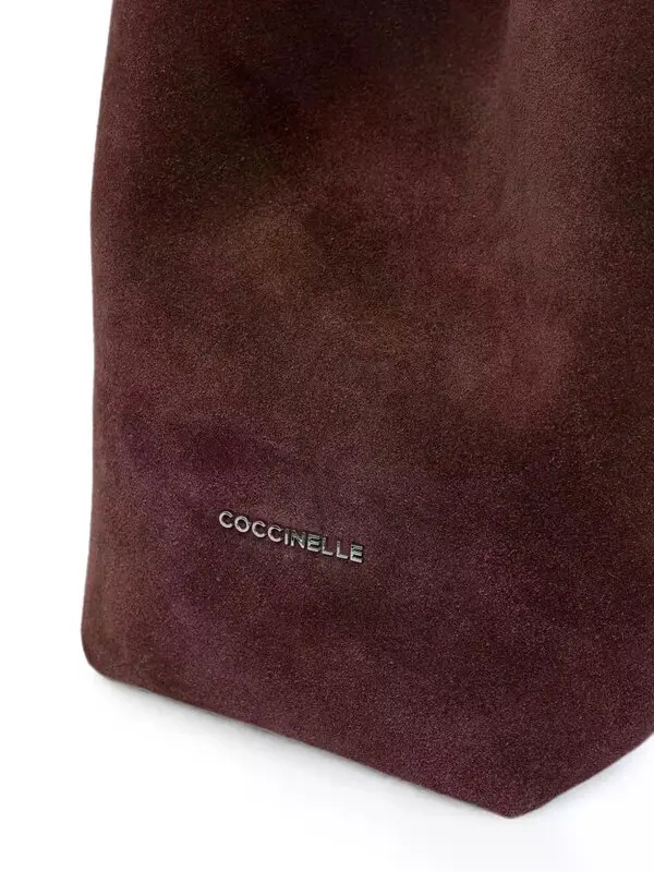 COCCINELLE Suede Logo-plaque Tote Bag