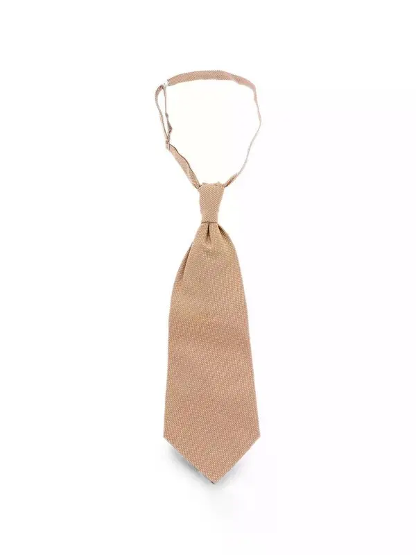 Corneliani Silk Ascot Beige Tie - Neutrals
