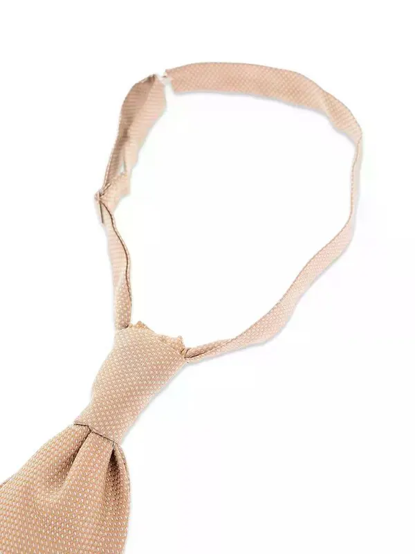 Corneliani Silk Ascot Beige Tie - Neutrals