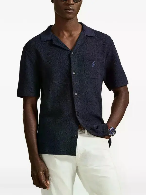 Polo Ralph Lauren Logo-embroidered Piqué Shirt - Blue