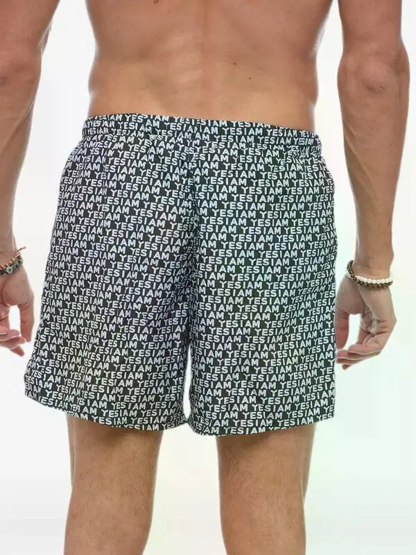 YES I AM Logo-print Swim Shorts