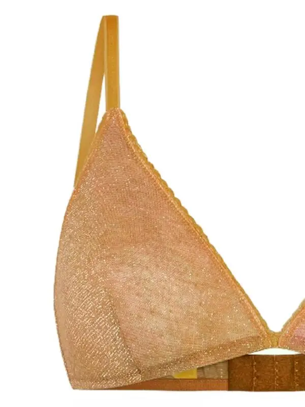 Momoni Amethist Lurex-jersey Bra