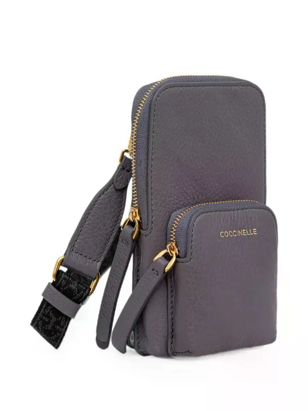 COCCINELLE Mini Pixie Grained-leather Phone Bag