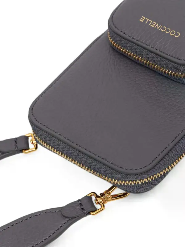 COCCINELLE Mini Pixie Grained-leather Phone Bag