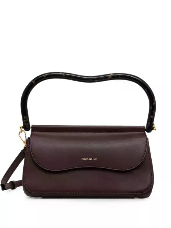 COCCINELLE Tortoiseshell-effect Handle Tote Bag - Brown