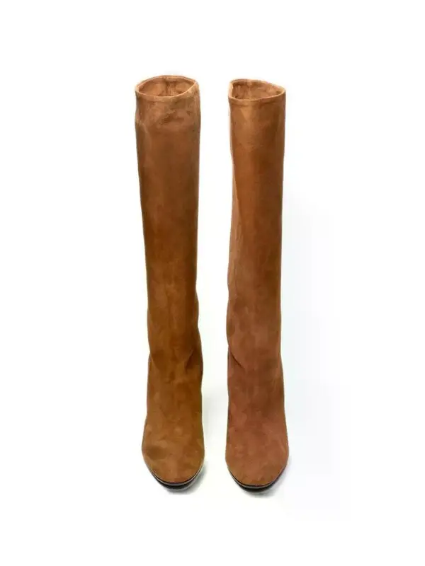POCHE PARIS Suede Knee-high Boots