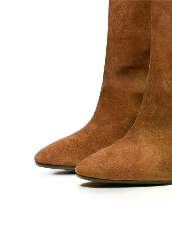 POCHE PARIS Suede Knee-high Boots