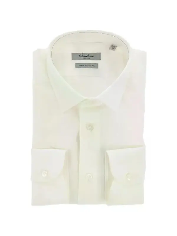 Corneliani Button-down Pocket-details Cotton Shirt - Neutrals