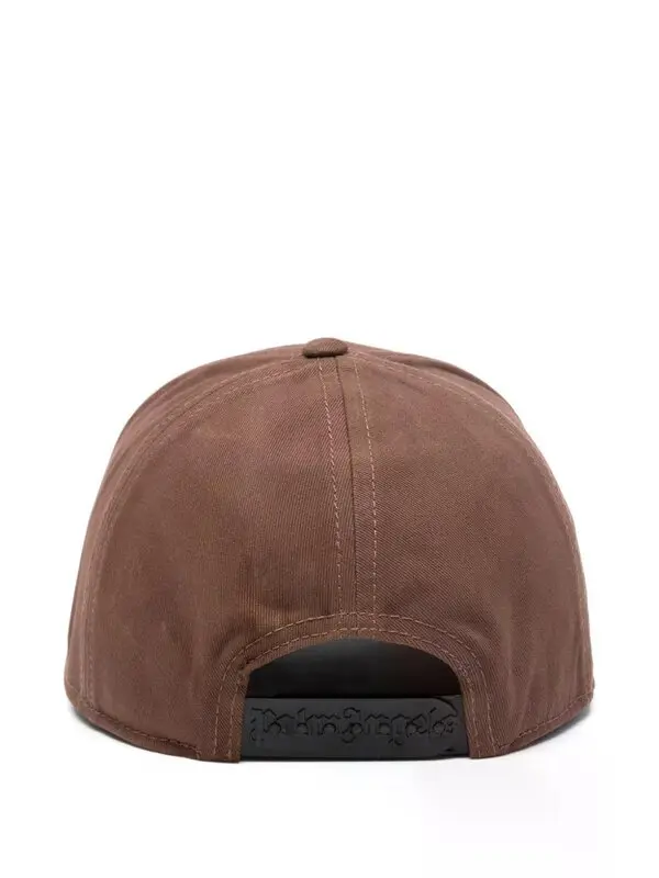Palm Angels Logo-embroidered Baseball Cap - Brown