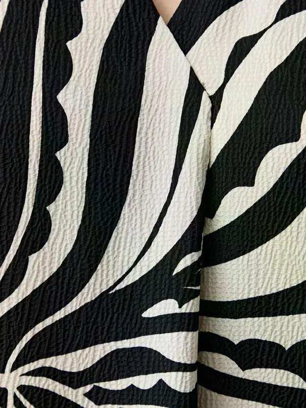 Joseph Ribkoff Abstract-print Short-sleeve Blouse