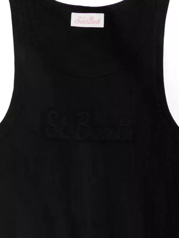 MC2 SAINT BARTH Ada Logo-patch Ribbed Tank Top