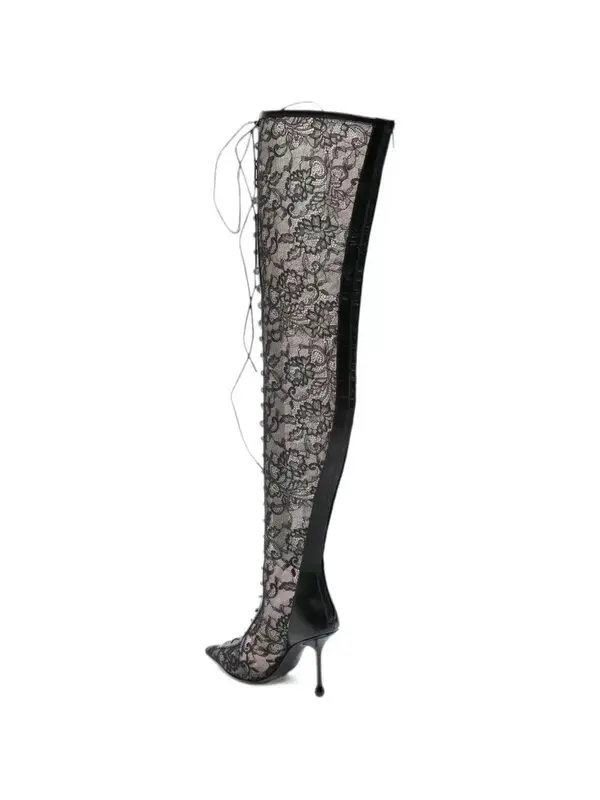 JIMMY CHOO Scarlett Lace-up Over-the-knee Boots