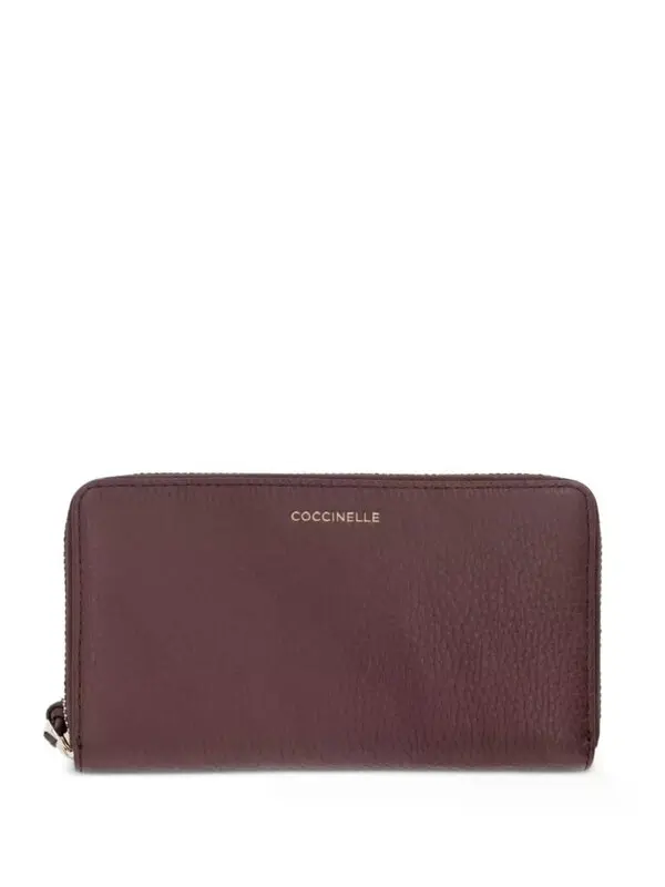 COCCINELLE Leather Zip-around Wallet - Red