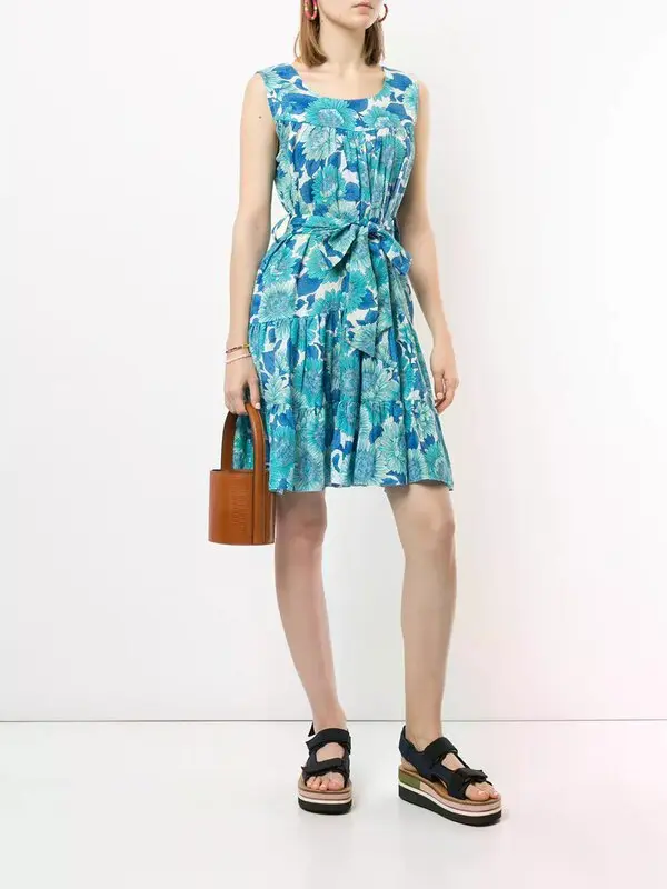 BAMBAH Floral Print Flared Dress