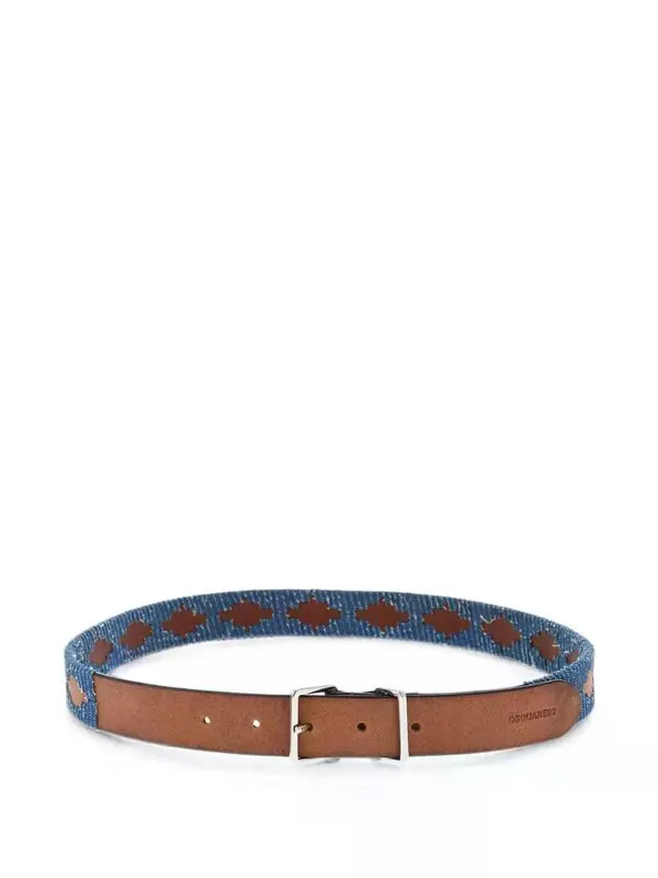 Dsquared2 Leather Belt - Blue