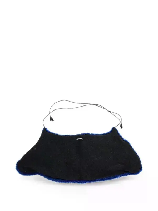 Dsquared2 Fleece-texture Drawstring Scarf
