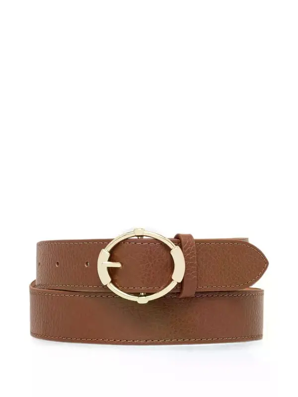 COCCINELLE Marlie Grained-leather Belt - Brown