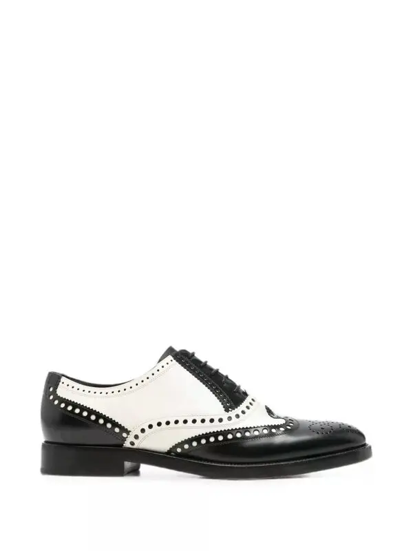 Dior 2000s Leather Brogue Shoes - Red
