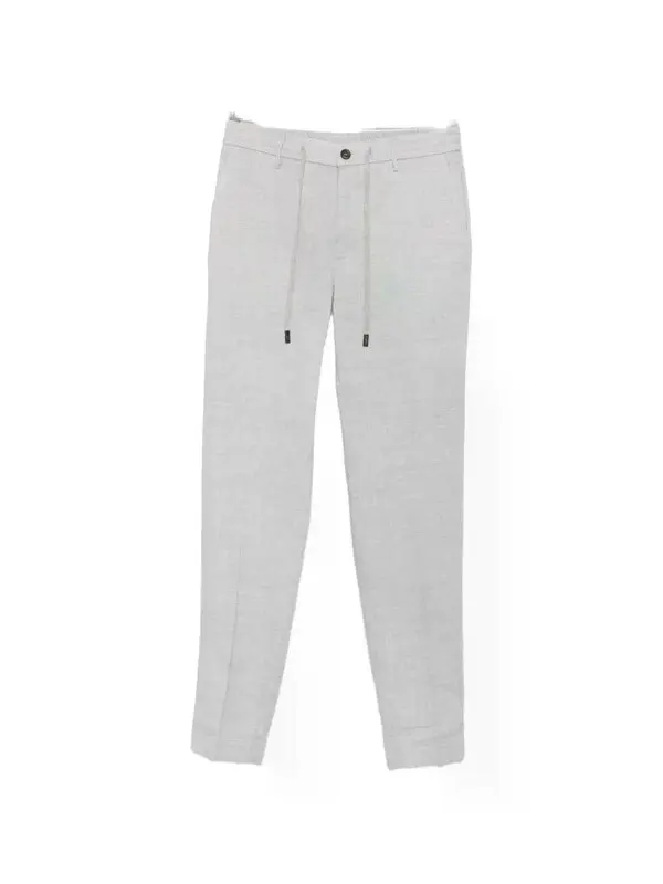 Peserico Drawstring-waistband Tailored Trousers - Grey