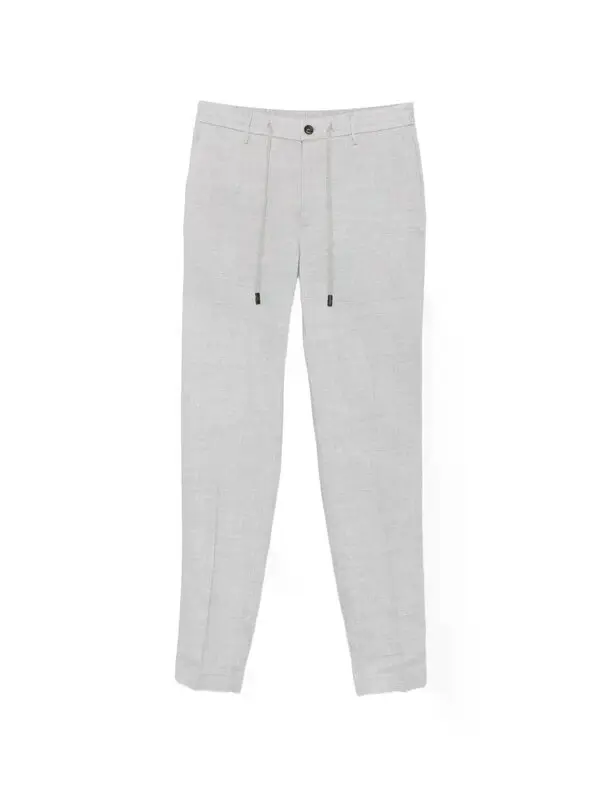 Peserico Drawstring-waistband Tailored Trousers - Grey