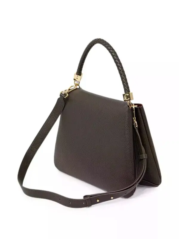 COCCINELLE Medium Tiggy Braided-handle Leather Tote Bag - Brown