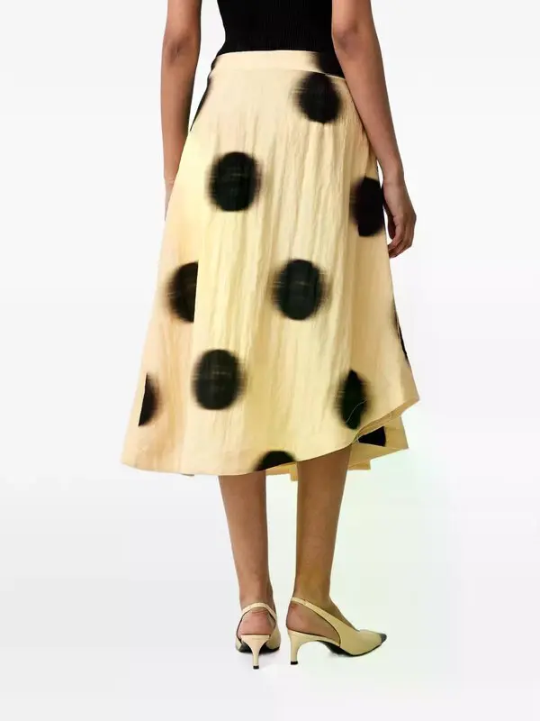 Stine Goya Polka-dot Pleated Midi Skirt