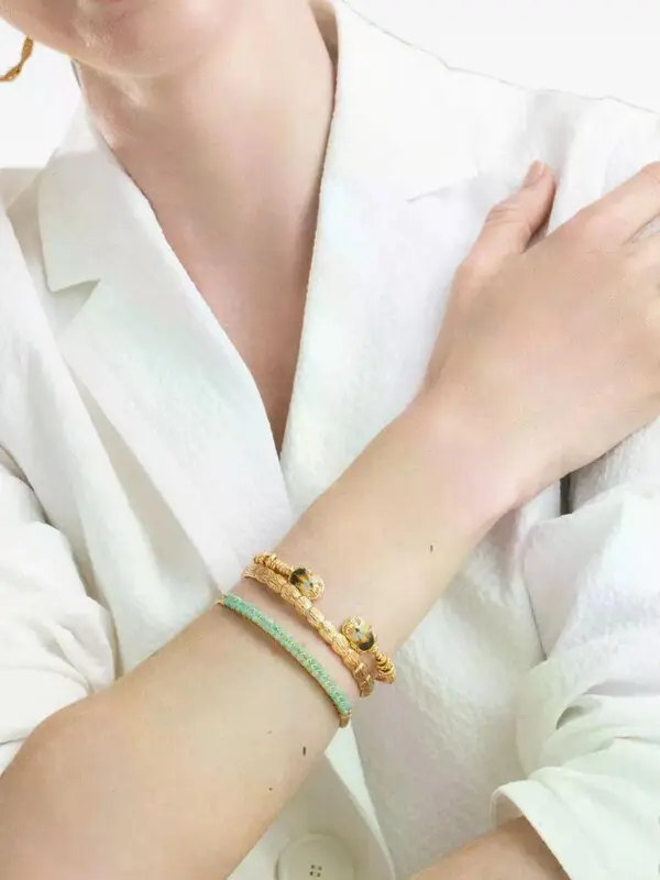 Gas Bijoux Liane Hammered Shell-shaped Bangle Bracelet
