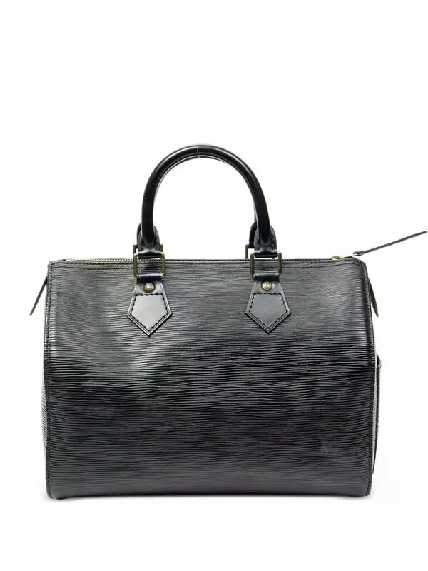 LOUIS VUITTON 25 Speedy Epi Leather Tote Bag - Black