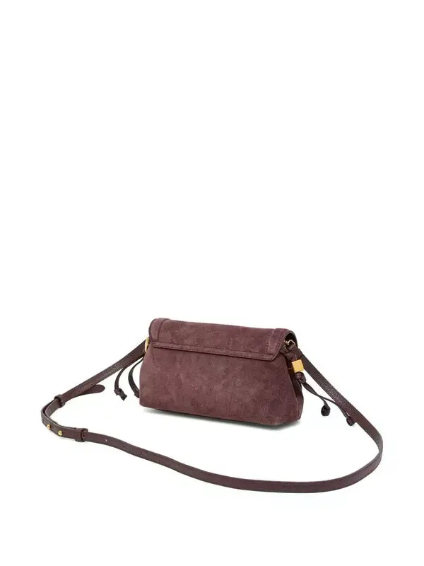 COCCINELLE Suede Leather Shoulder Bag - Brown