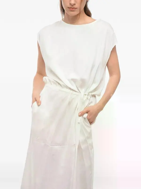 Woolrich Drawstring-waist Sleeveless Midi Dress