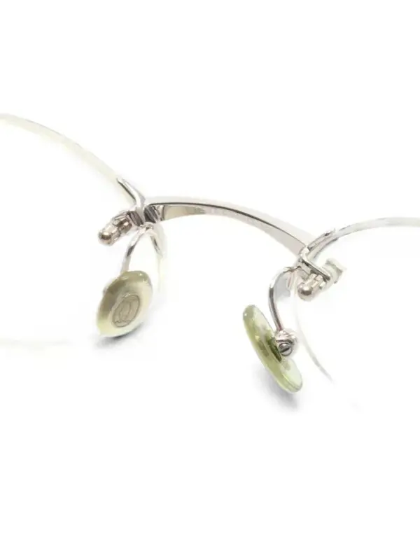 Cartier 2000s Rimless Wood Glasses