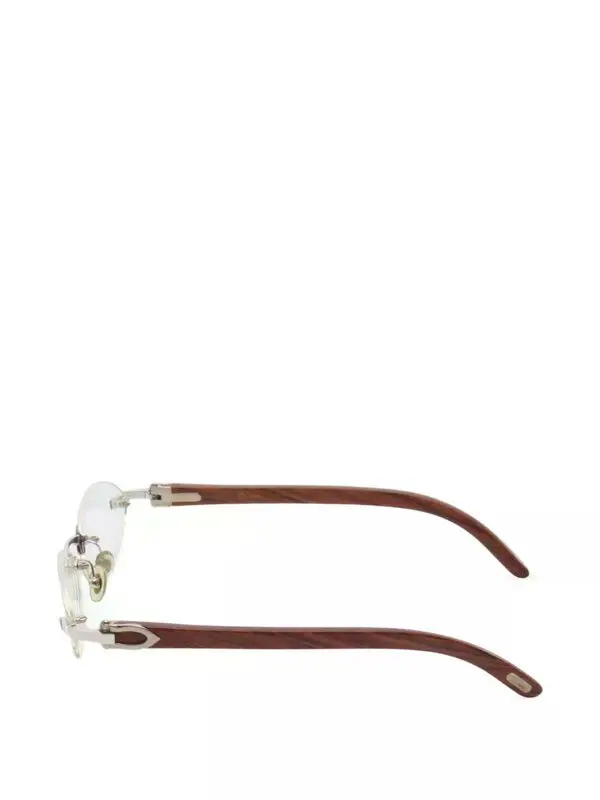 Cartier Oval Rimless Eyeglasses
