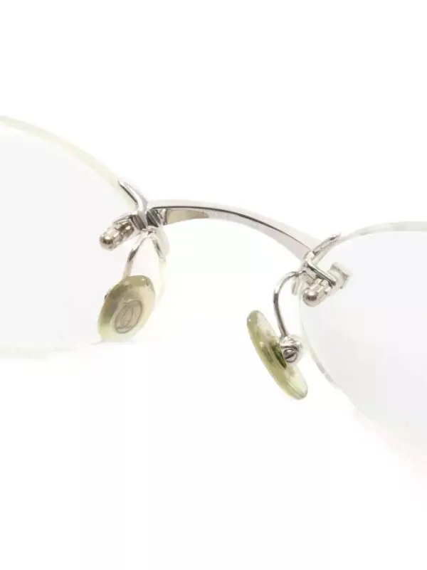 Cartier Oval Rimless Eyeglasses