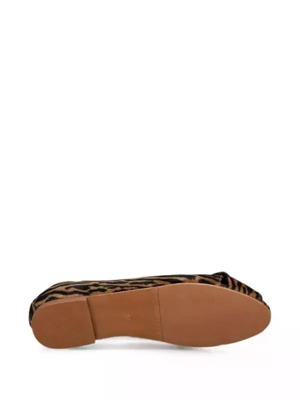 BILLI BI Leopard Print Peep-toe Pumps