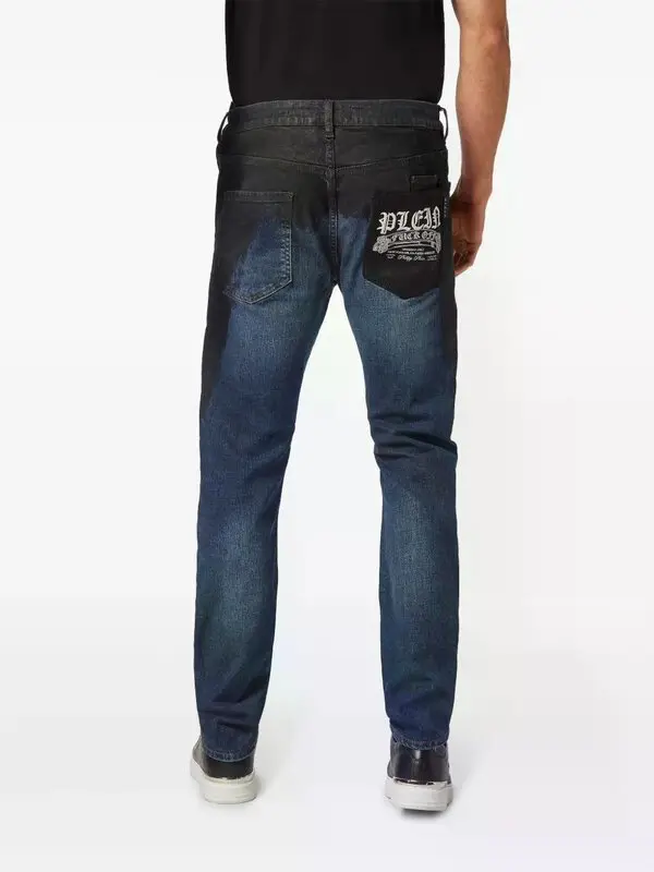 Philipp Plein Leather Pocket Super-straight Jeans