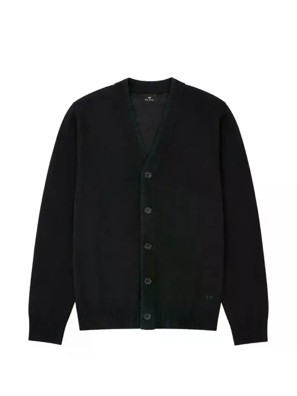 Paul Smith Merino Wool Cardigan - Black