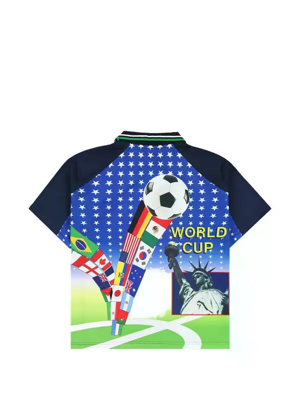 PLEASURES Flags Graphic-print Short-sleeve Shirt