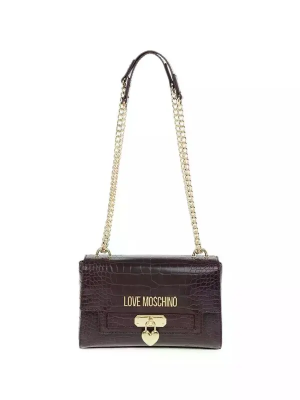 Moschino Crocodile-effect Shoulder Bag