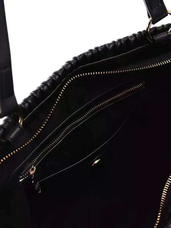 Moschino Pleated Logo-plaque Tote Bag