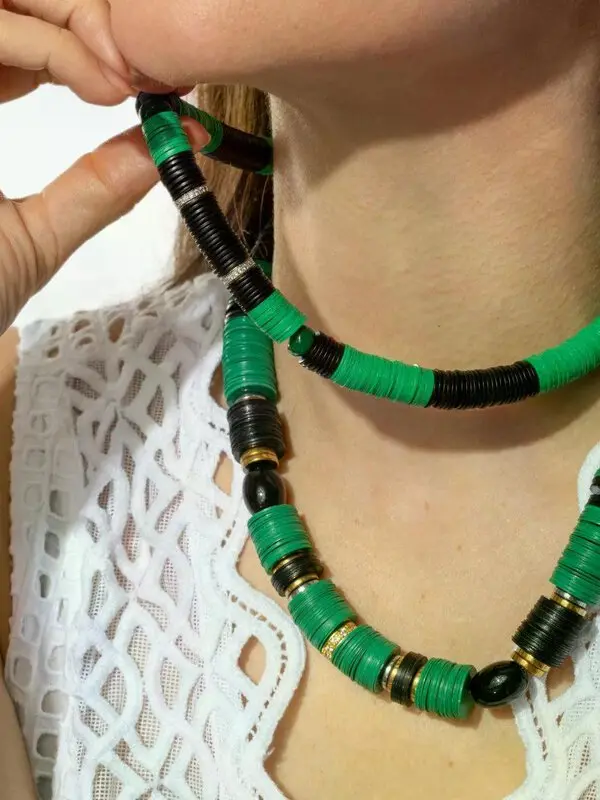 HIJAS DE PUKA Stone Rondelle Necklace