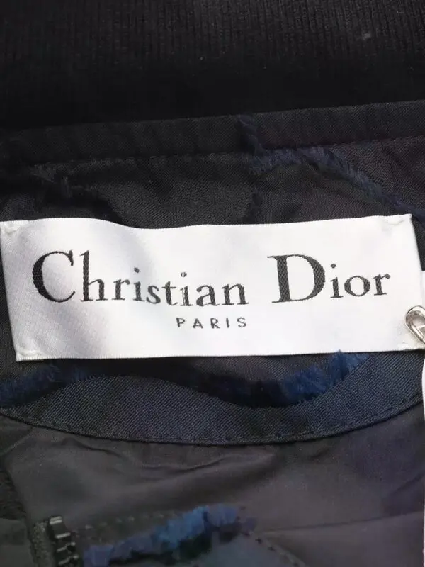 Dior 2010s Bee Embroidery Camouflage Bomber Jacket
